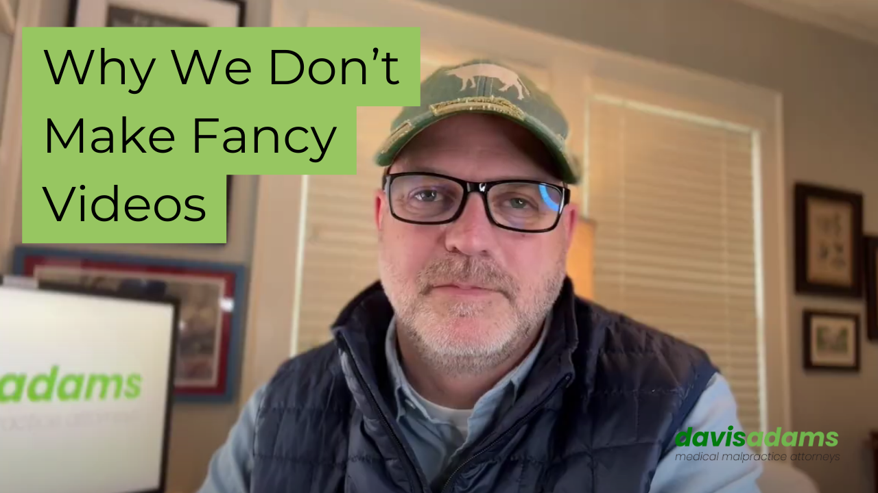 Why We Don't Do Fancy Videos | Davis Adams
